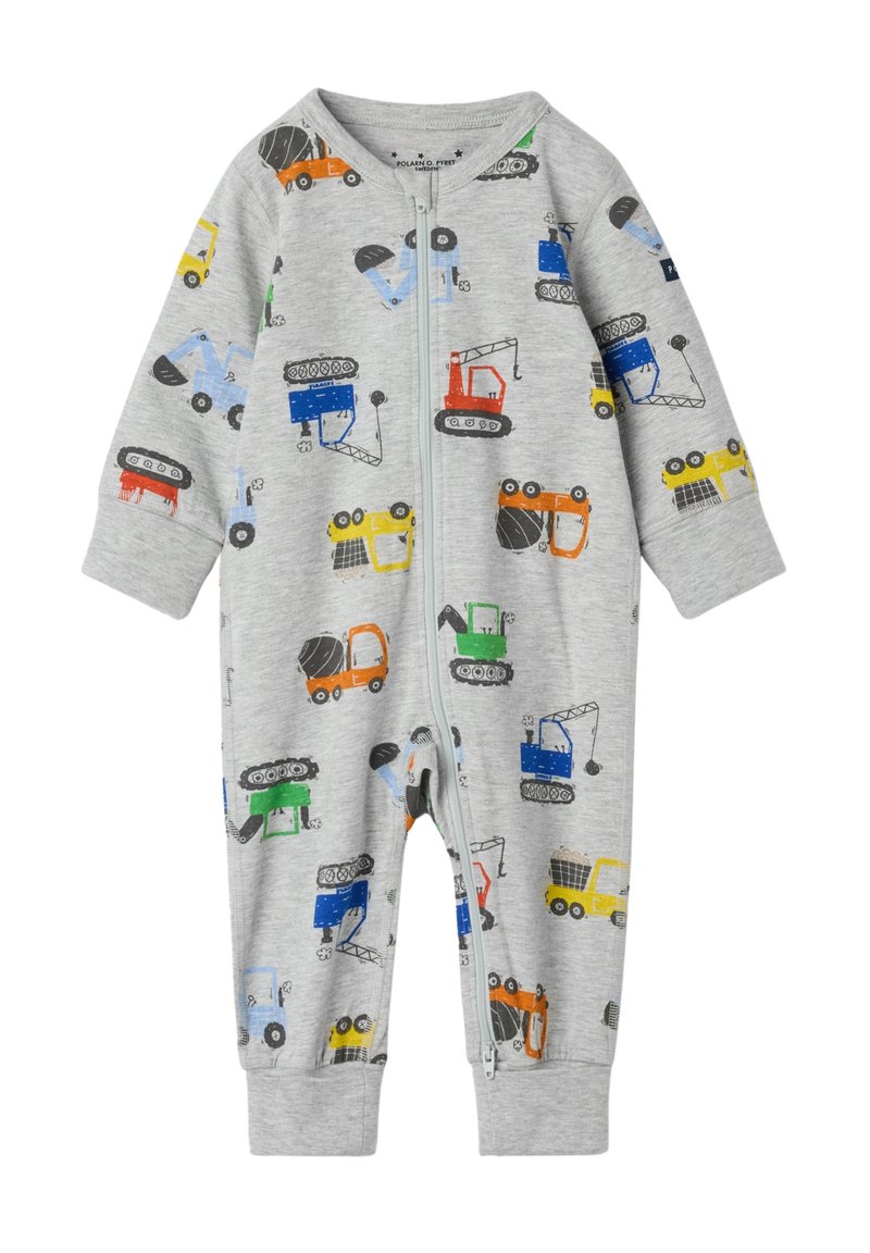 Polarn O. Pyret VEHICLES TWO-WAY ZIP - Pyjamas - greymelange/grå ...
