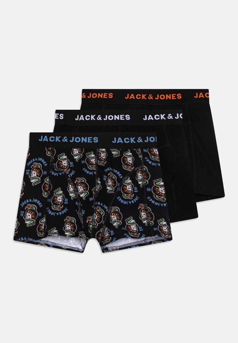 Jack & Jones Junior JACSUBOO SKULL TRUNKS 3 PACK - Pants - black ...