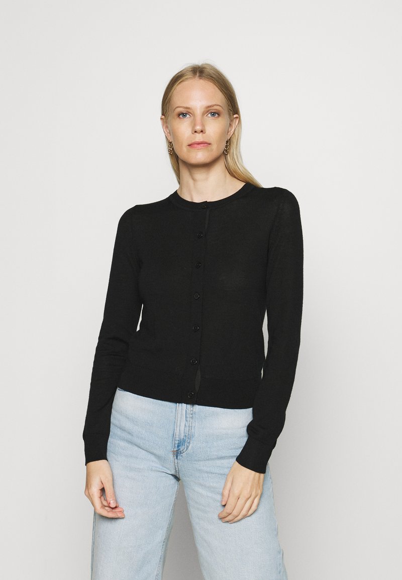 Marks & Spencer CREW CARDI - Cardigan - black/sort - Zalando.dk
