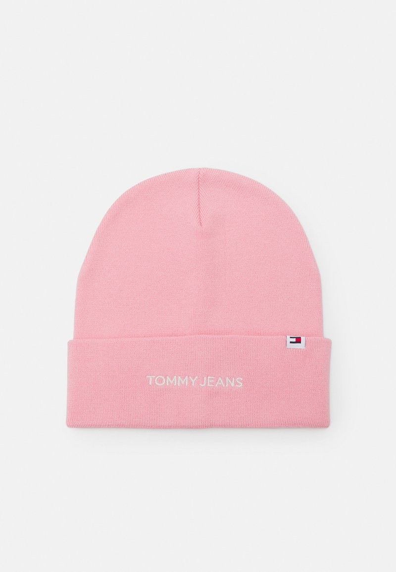 Tommy Jeans LINEAR LOGO BEANIE - Beanie - ballet pink/pink - Zalando.ie