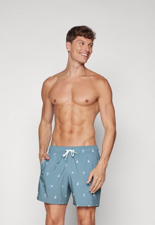 Blount & Pool Uimashortsit - black yellow duck/musta - Zalando.fi