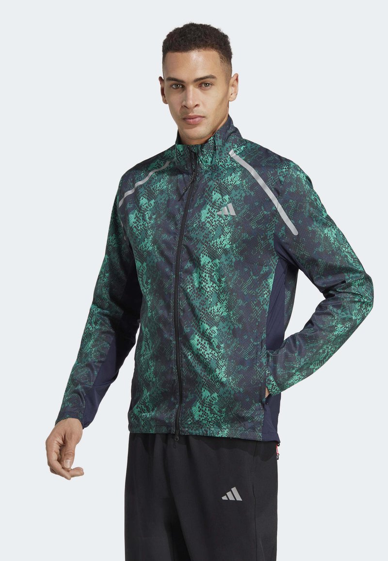 adidas Performance ALLOVER PRINT MARATHON - Training jacket - black ...