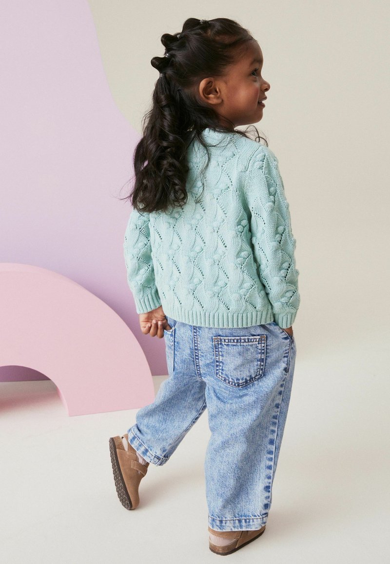 Next BOBBLE STITCHED - REGULAR FIT - Cardigan - blue/albastru - Zalando.ro