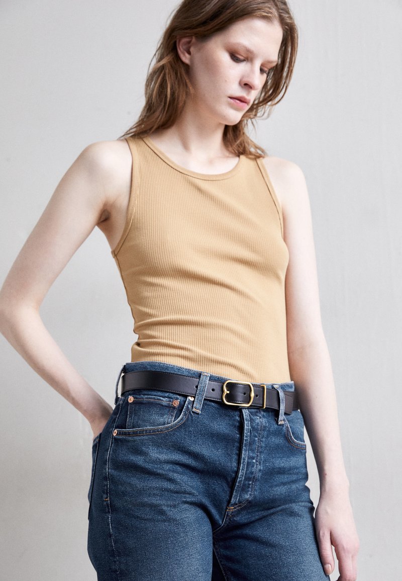 Bally EMBLEM BUCKLE - Belt - black/oro vibrato/black - Zalando.ie