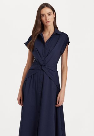Lauren Ralph Lauren BRYGITKA SHORT SLEEVE DAY DRESS - Vardagsklänning - lighthouse navy/blå ...