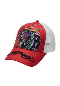 Ed Hardy SNAKE-FLAME - Keps - red white/röd - Zalando.se