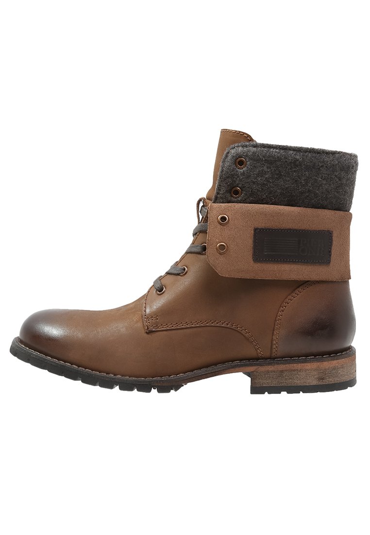 Pier One Lace-up ankle boots - braun/cognac - Zalando.co.uk