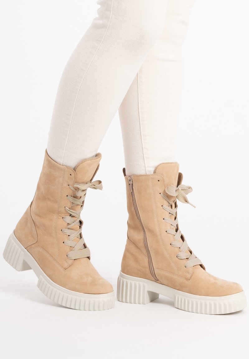 vitaform Lace-up ankle boots - beige - Zalando.de