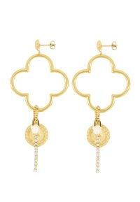 My Jewellery STATEMENT CLOVER LARGE - Ohrringe - gold coloured ...