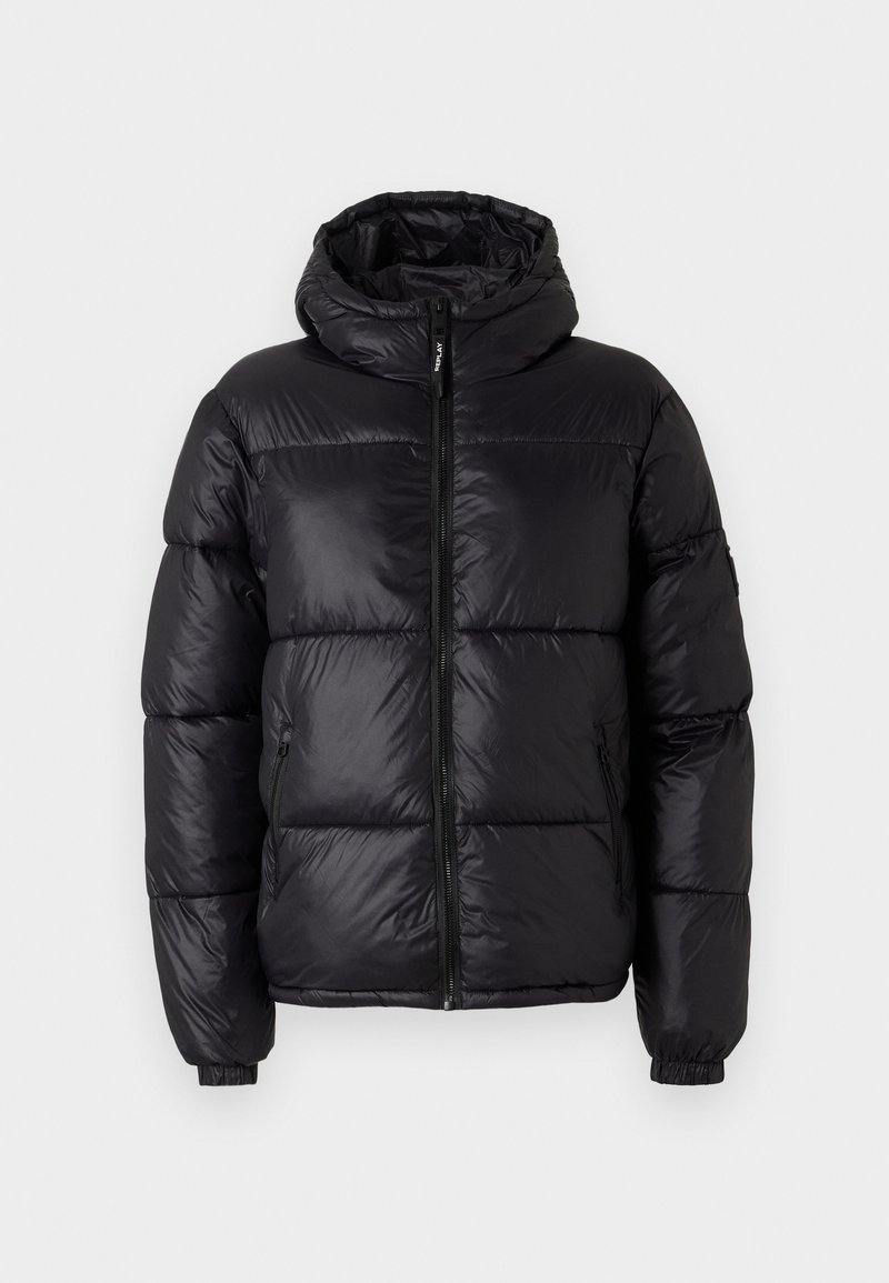 Replay PUFFER JACKET - Winter jacket - black - Zalando.co.uk