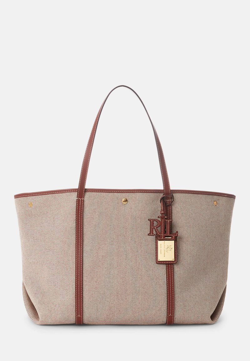 Lauren Ralph Lauren EMERIE TOTE EXTRA LARGE - Bolso shopping - natural/tan/tostado - Zalando.es