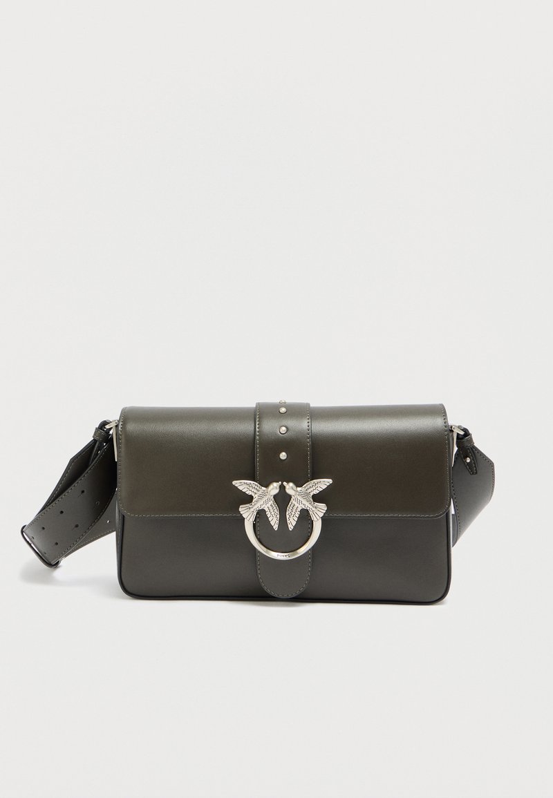 Pinko LOVE ONE CLASSIC SLOUCHY - Cross body bag - verde fango/old ...