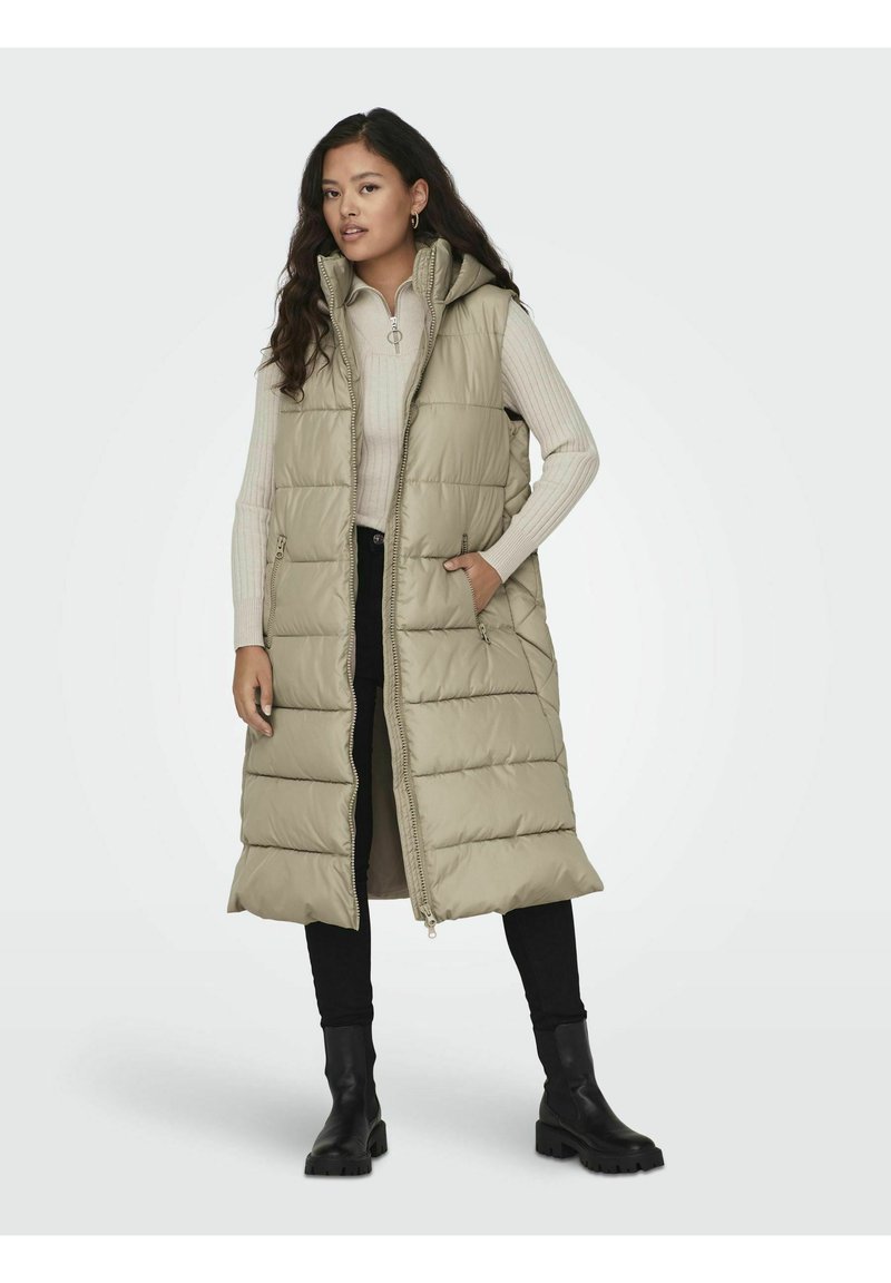 JDY VISKAS - Bodywarmer - simply taupe/grijs - Zalando.be