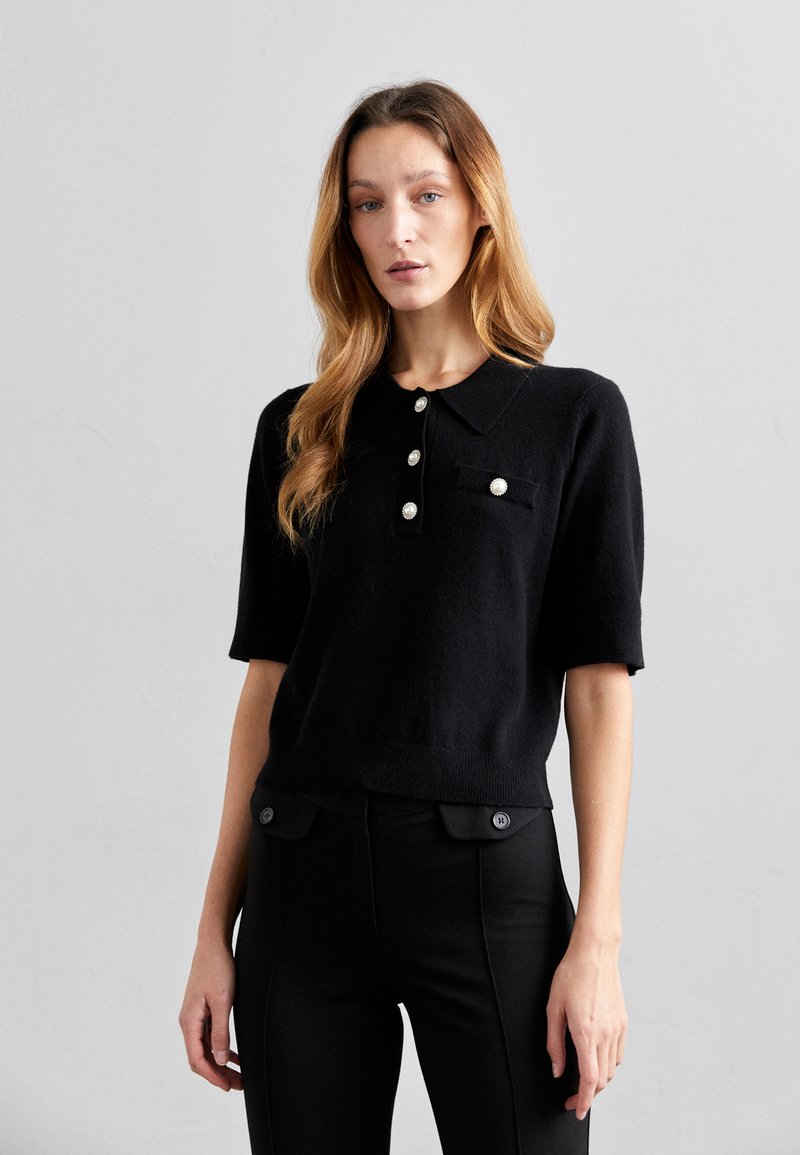 DESIGNERS REMIX COSMO TEE - Polo shirt - black - Zalando.co.uk