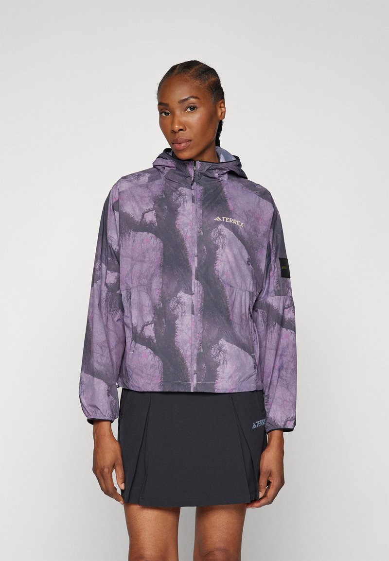 Adidas Terrex NATGEO - Hardshell jacket - preloved fig/berry - Zalando