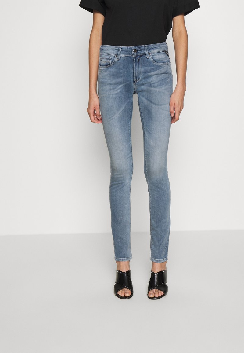 Replay NEWLUZ HYPERFLEX - Jeans Skinny Fit - medium blue/blue denim ...