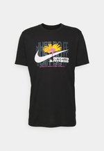 Nike Performance TEE WILD CARD - Sport T-Shirt - black/schwarz - Zalando.at
