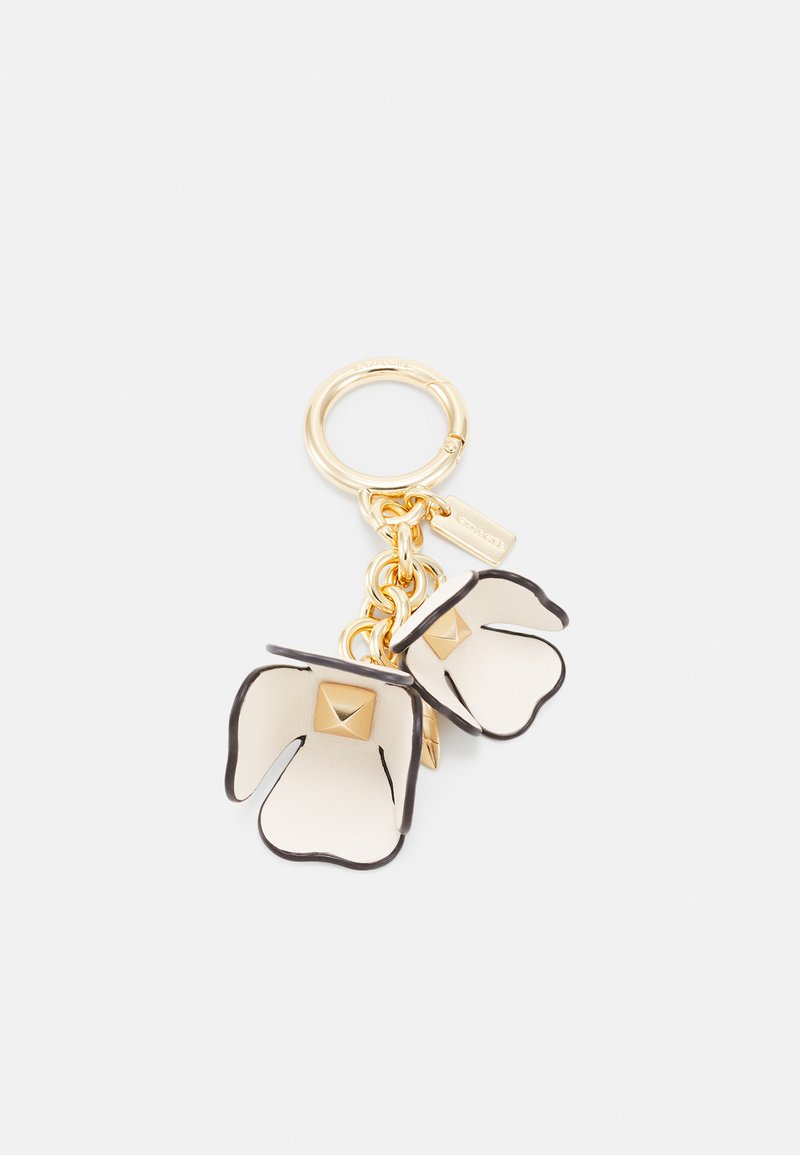 Coach ESSENTIAL TEA ROSE BAG CHARM - Keyring - gold-coloured/chalk/off ...