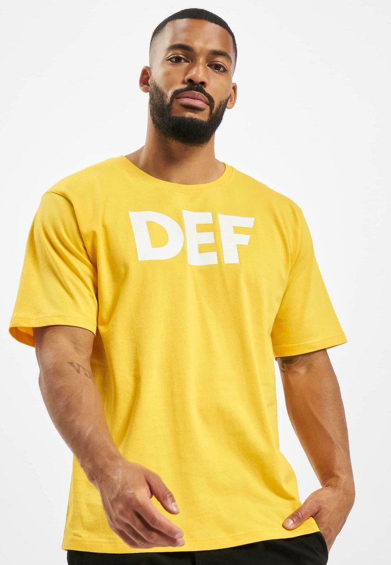 DEF - T-shirt z nadrukiem/żółty - Zalando.pl