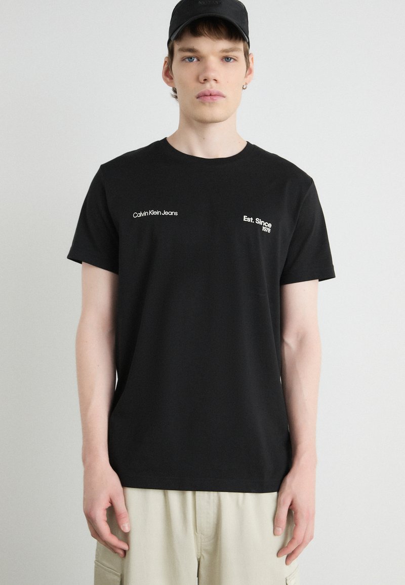 Calvin Klein Jeans 1978 TEE - Print T-shirt - black - Zalando