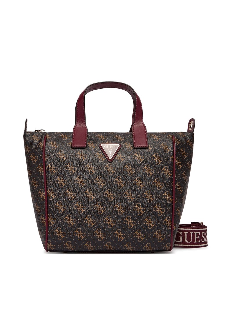 Guess FOLLIE SMALL - Handtas - brown logo/bruin - Zalando.nl