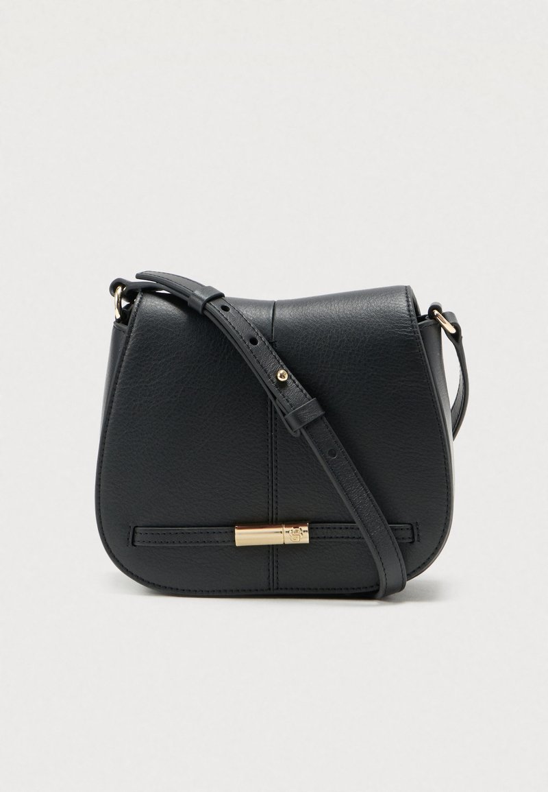 BOSS HELYA FLAP CROSSBODY - Cross body bag - black - Zalando