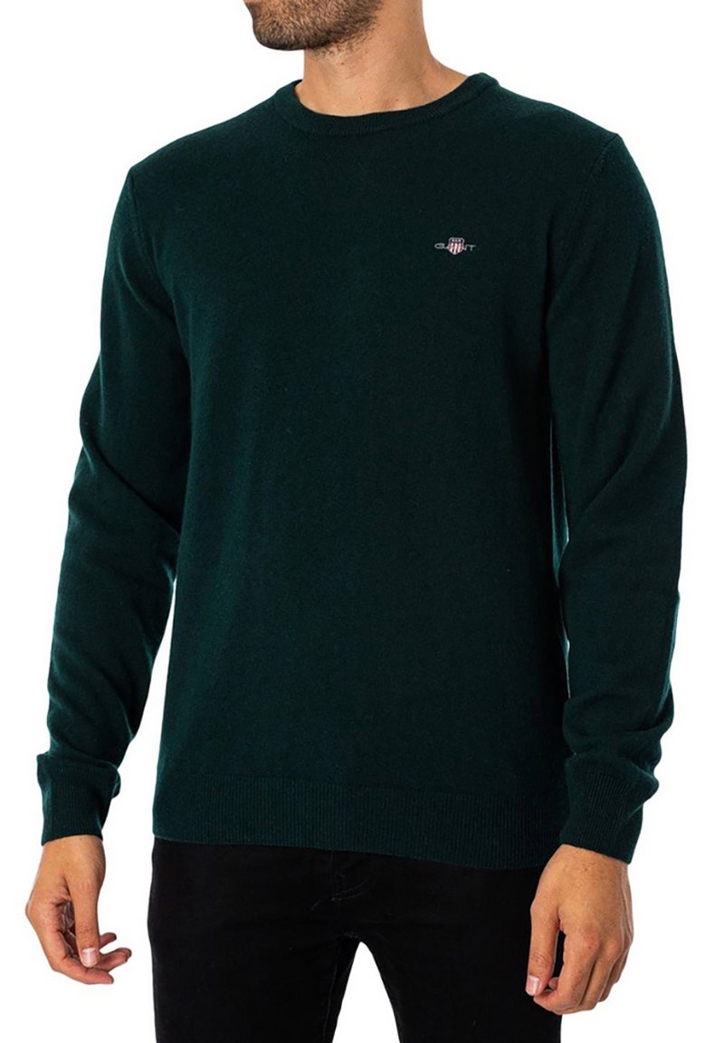 GANT Strickpullover - uni/grün - Zalando.de