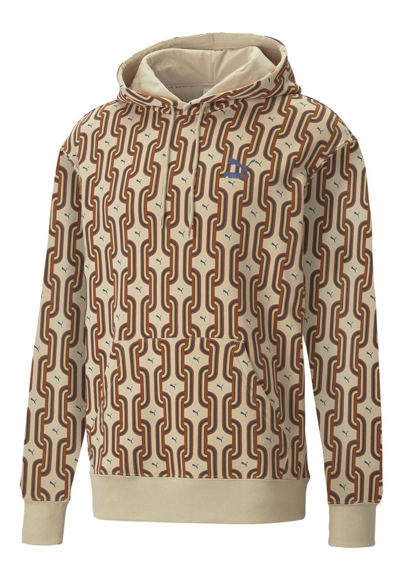 Puma CLASSICS S PSYCHEDELIC AOP FL - Sweatshirt - light sand-aop ...