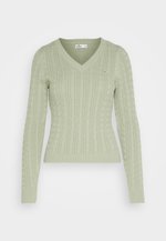 Hollister Co. EMEA ICON - Strickpullover - desert sage/khaki - Zalando.ch