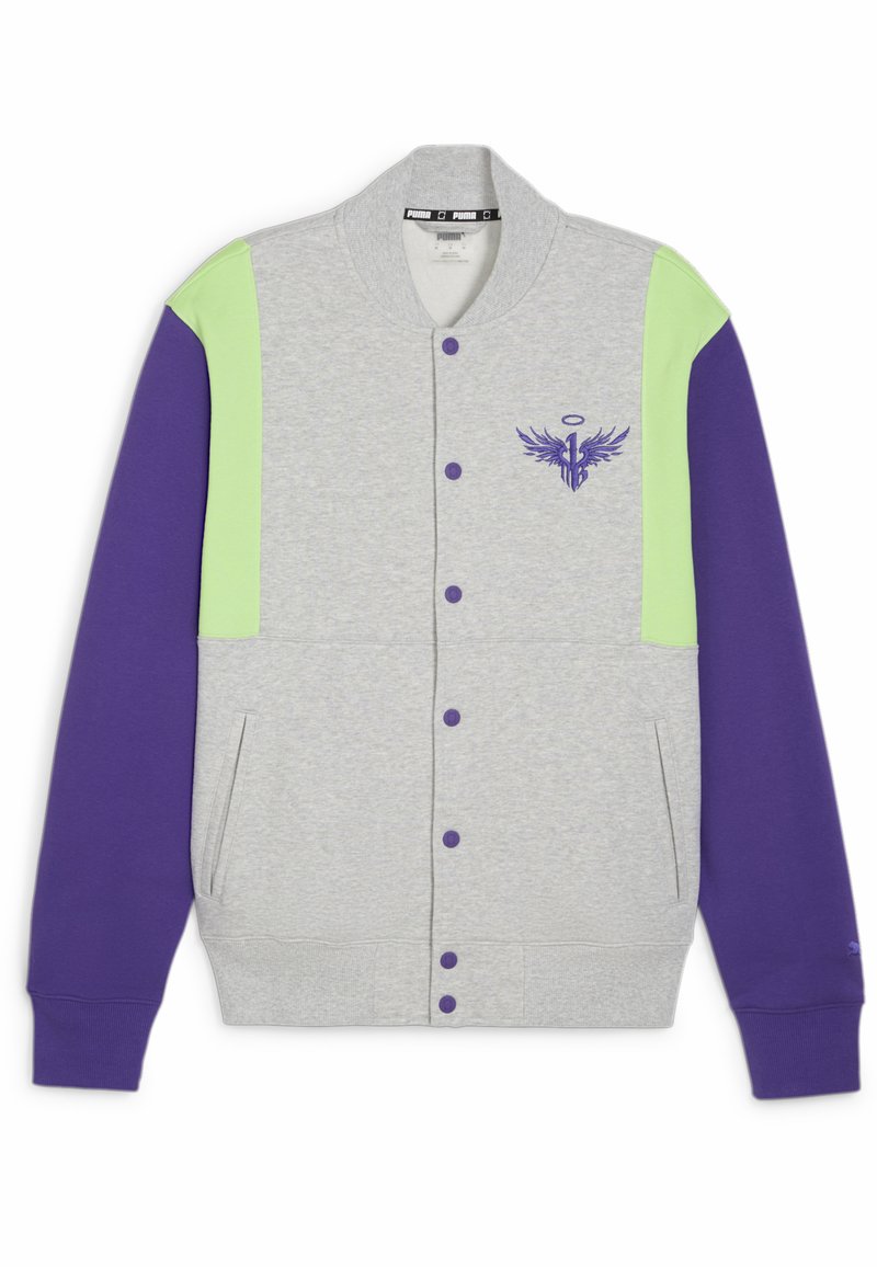 Puma MELO X TOXIC - Sweat zippé - light gray heather/gris - ZALANDO.FR