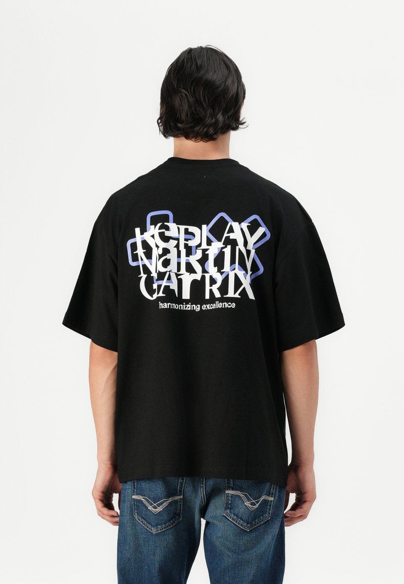 Replay Print T-shirt - black - Zalando