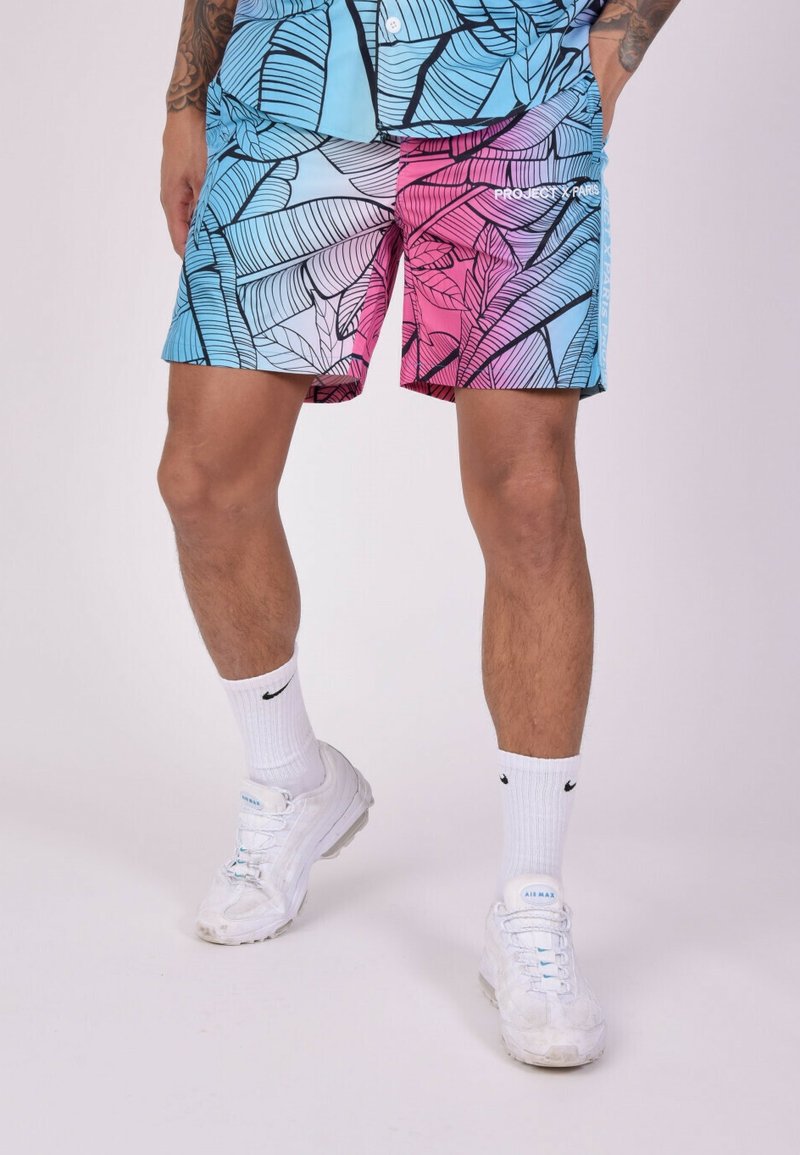 Project X Paris IMPRIMÉ TROPICAL - Shorts - bleu/blue - Zalando