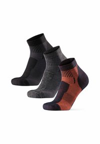 Danish Endurance LOW-CUT 3-PACK - Strumpor - mc navy orange black dark ...