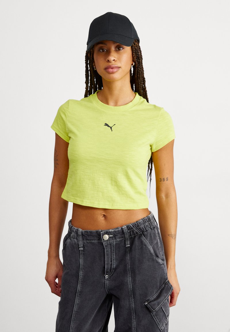 Puma DARE TO - T-Shirt basic - lime sheen/gelb - Zalando.de