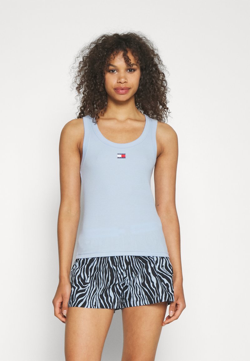Tommy Jeans TANK SHORT SET - Pyjama - cham blue/blau - Zalando.at