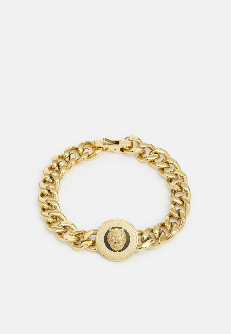 Guess LION COIN UNISEX - Bracelet - yellow gold-coloured/black/gold ...