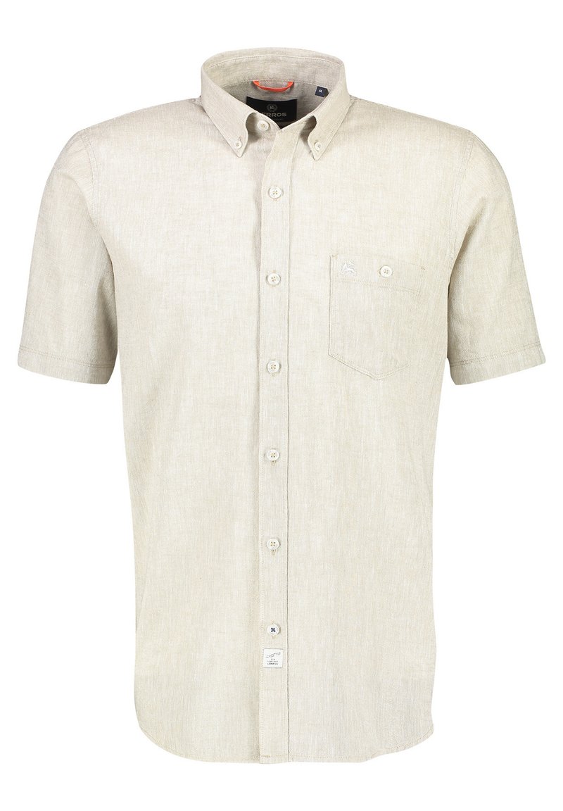 LERROS Hemd - beige melange/beige-meliert - Zalando.de