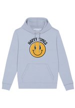 watapparel HAPPY TIMES SMILEY EMOJI - Kapuzenpullover - serene blue ...