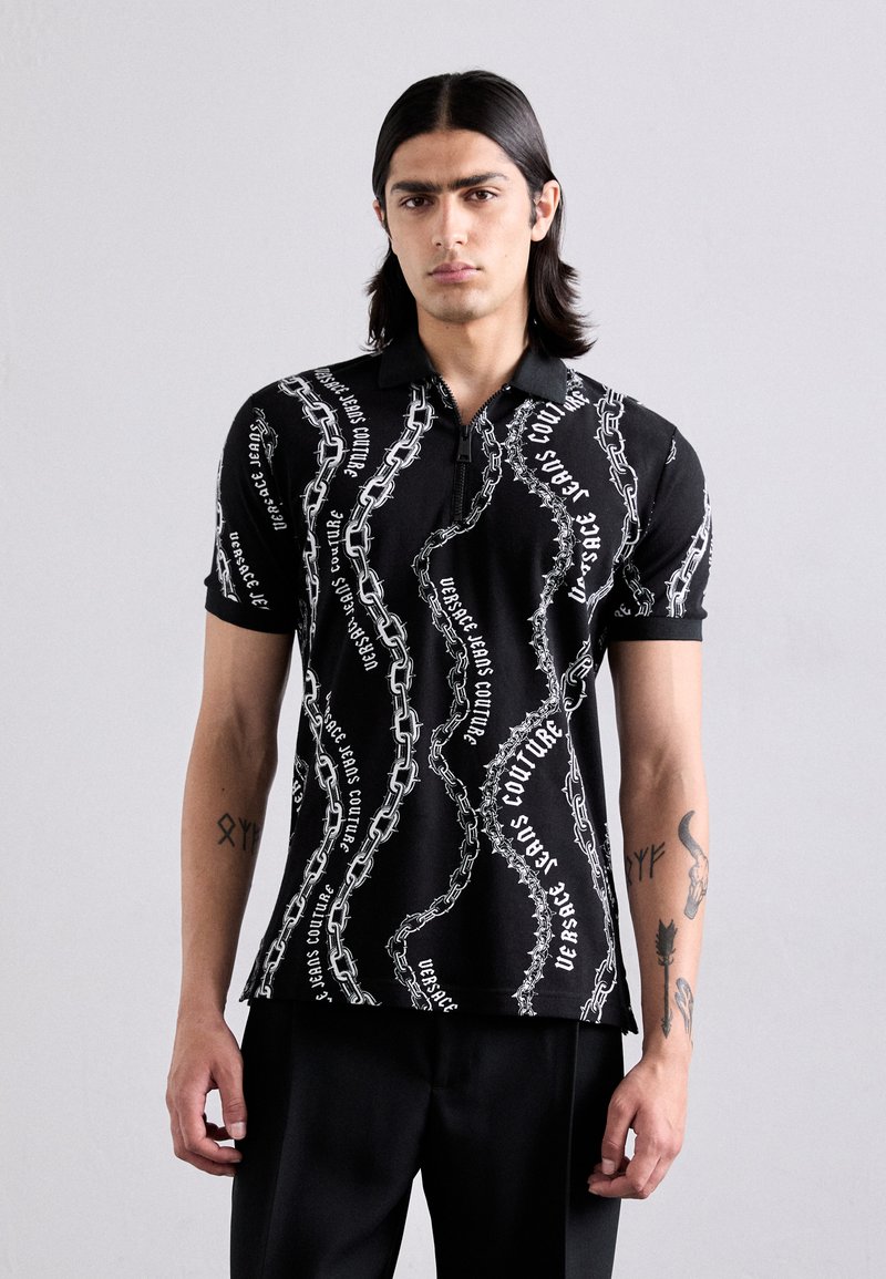 Versace Jeans Couture CHAIN - Polo - black/nero - Zalando.it