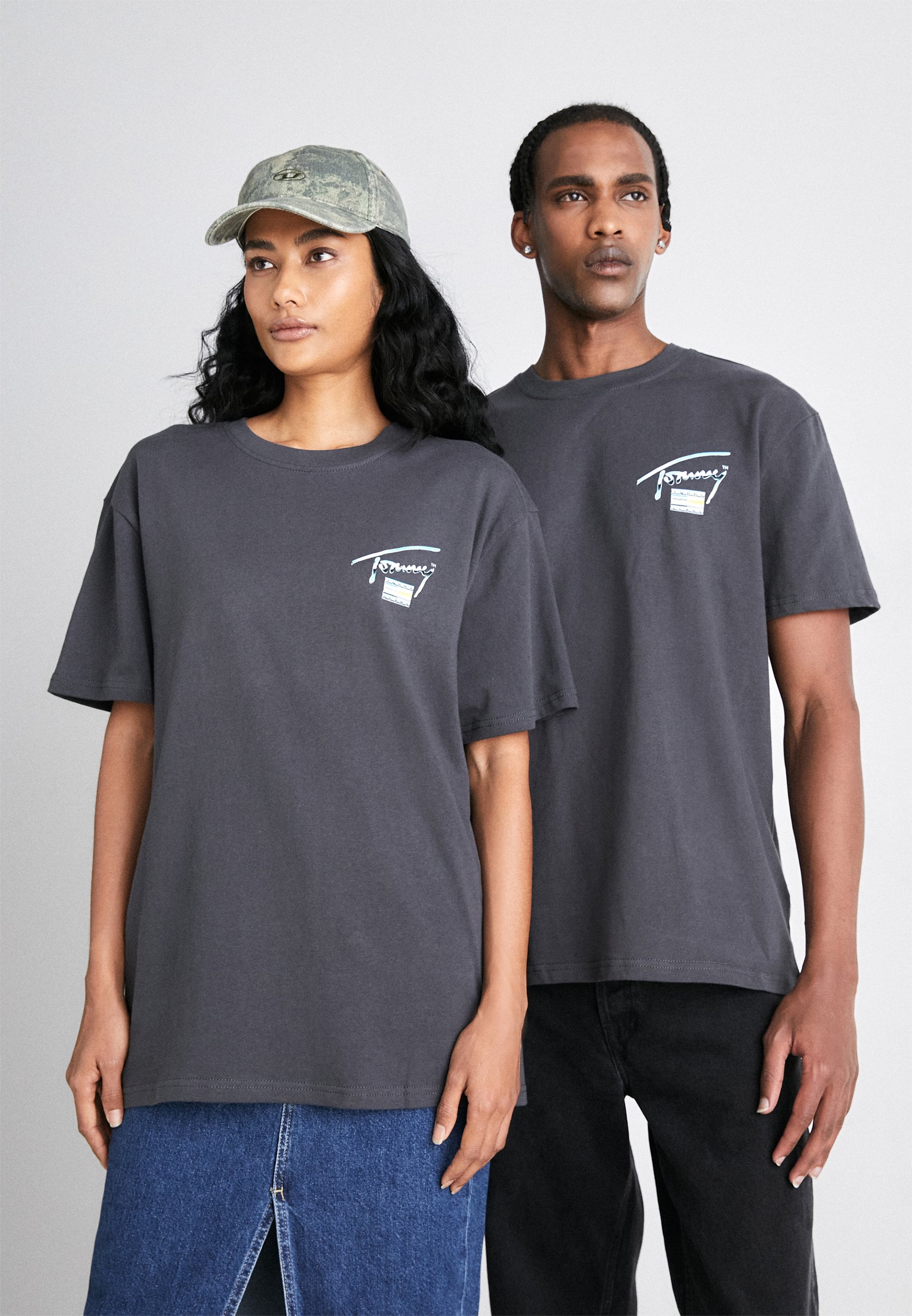Tommy Jeans UNISEX T Shirt print new charcoal anthrazit Zalando