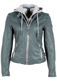 Gipsy by Mauritius FINJA - Leather jacket - green/dark green - Zalando