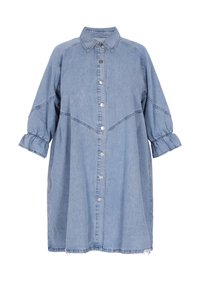 myMo PLUS SIZE - Denim dress - light blue/blue - Zalando