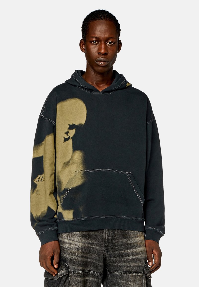 Diesel S-BOXT-N4 - Kapuzenpullover - black/schwarz - Zalando.de