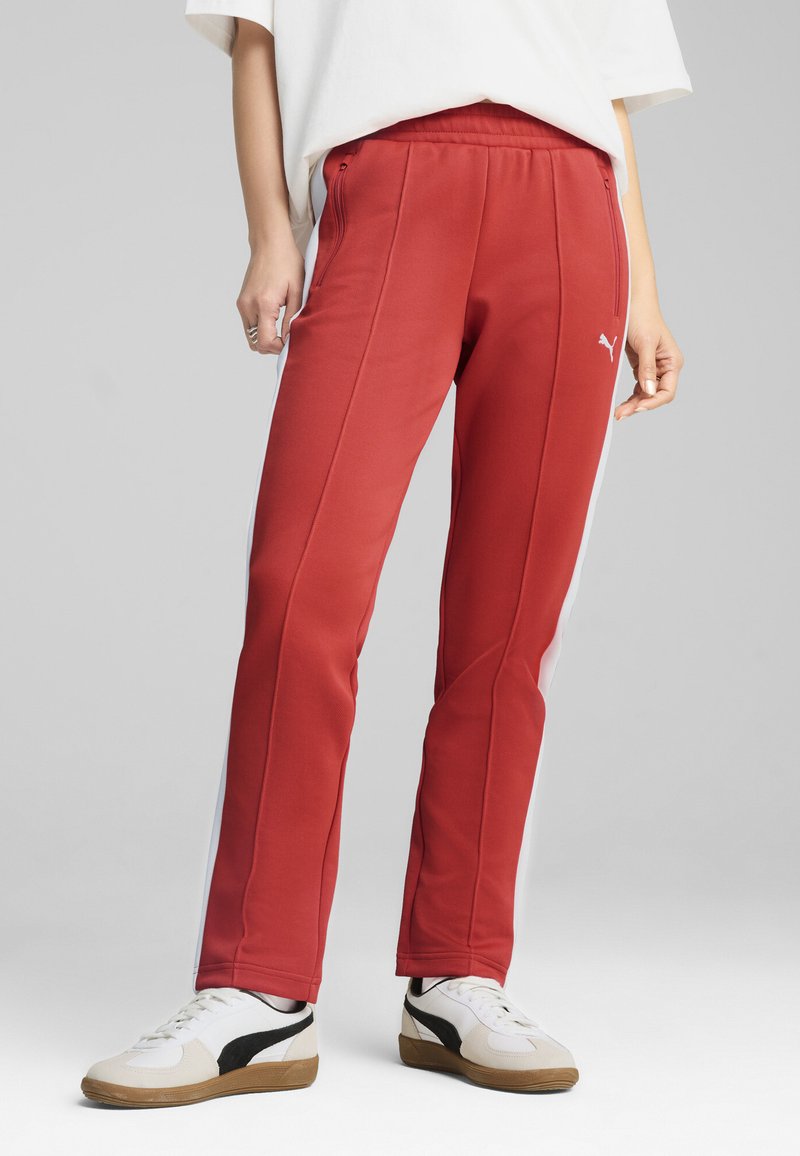 Puma ALWAYS ON SLIM TRACK PANTS - Jogginghose - red fire/rot - Zalando.at