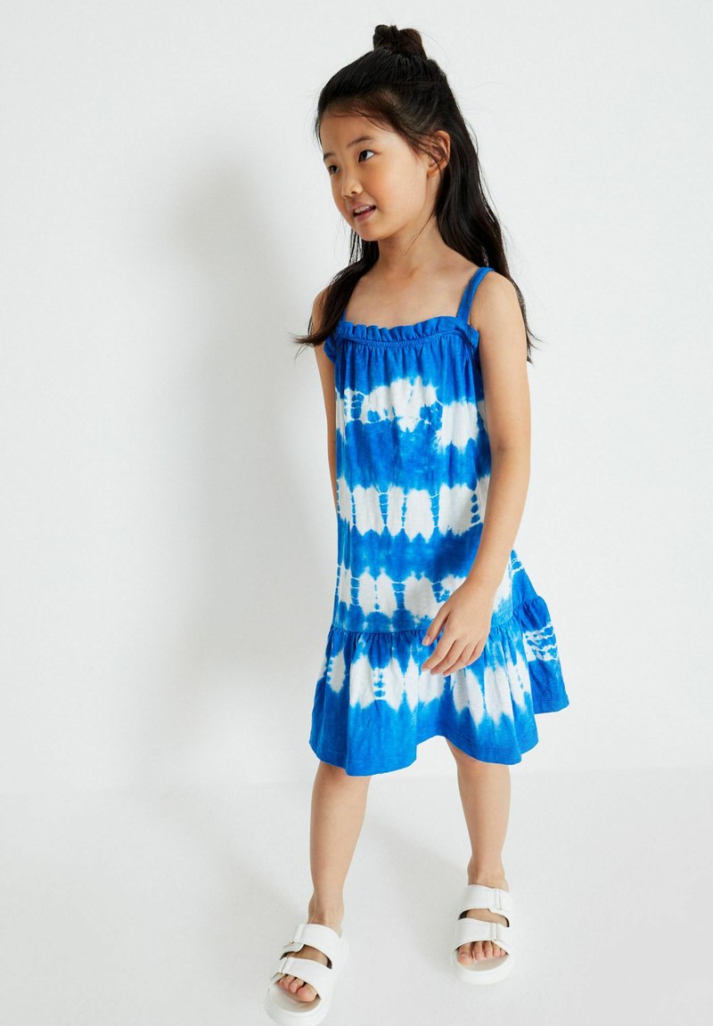 Next Soft Jersey Strappy Shoulder Dress Žerzejové šaty Blue White