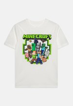 GAP MINECRAFT GRAPHIC TEE BOYS - T-Shirt print - new off white/offwhite ...