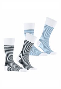 Esprit FINE LINE 2-PACK - Socks - sortiment/light blue - Zalando