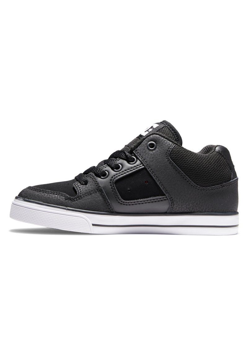 DC Shoes PURE MID - Sneaker low - black white/schwarz meliert - Zalando.de