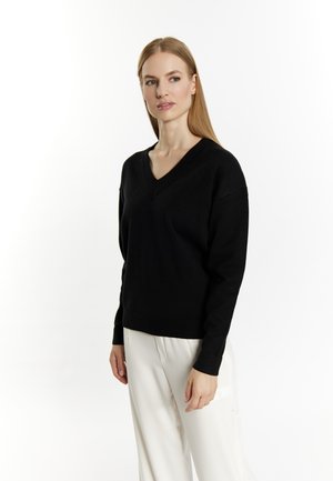 DreiMaster BARADELLO - Maglione - schwarz wollweiss/nero - Zalando.it
