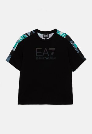 EA7 Emporio Armani UNISEX - T-Shirt print - black/schwarz - Zalando.at
